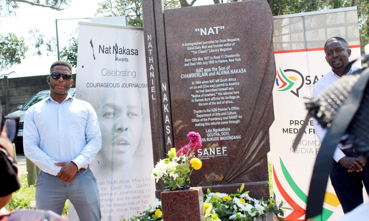 SANEF and SANLAM unveil the rebuilt tombstone of iconic journalist ...